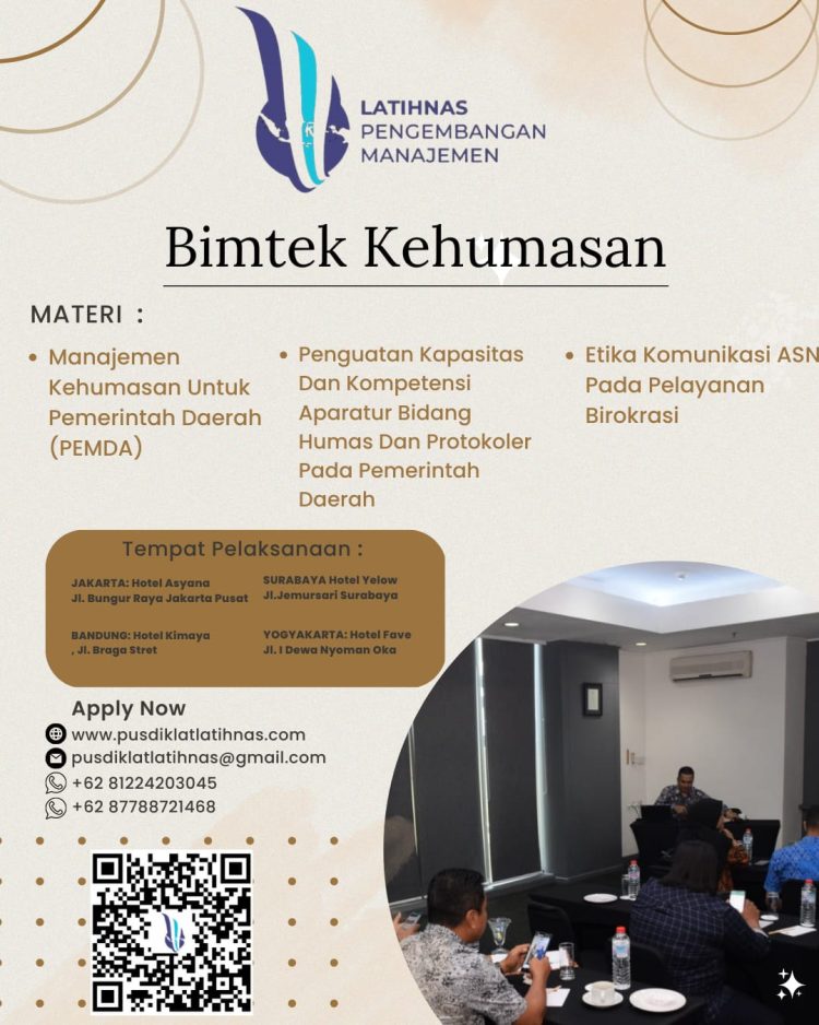 Bimtek/Bimbingan Teknis Bagian Humas | Kehumasan 2023/2024 - Jadwal ...